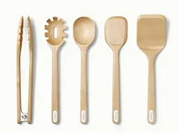 Utensil Set | 5-Piece Wooden Cooking Utensils | Caraway