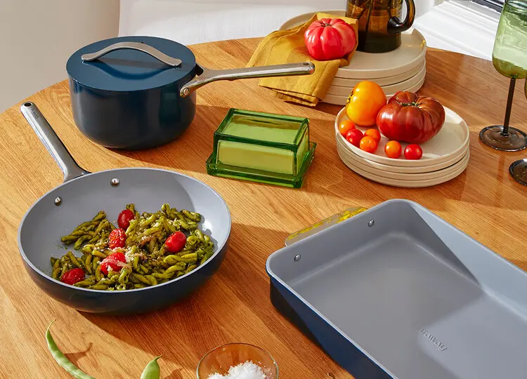 Ceramic Non-Stick Cookware: Non-Toxic Pots and Pans | Caraway