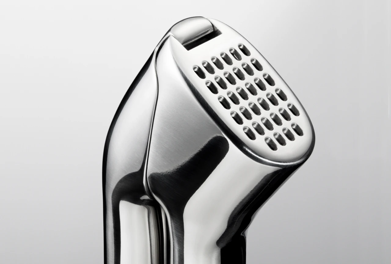 Stainless Steel Garlic Press | High Capacity & Ergonomic | Caraway