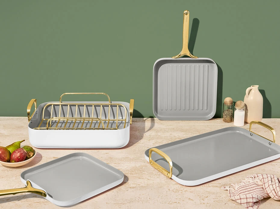 Squareware Set | 7-Piece Square Cookware | Caraway