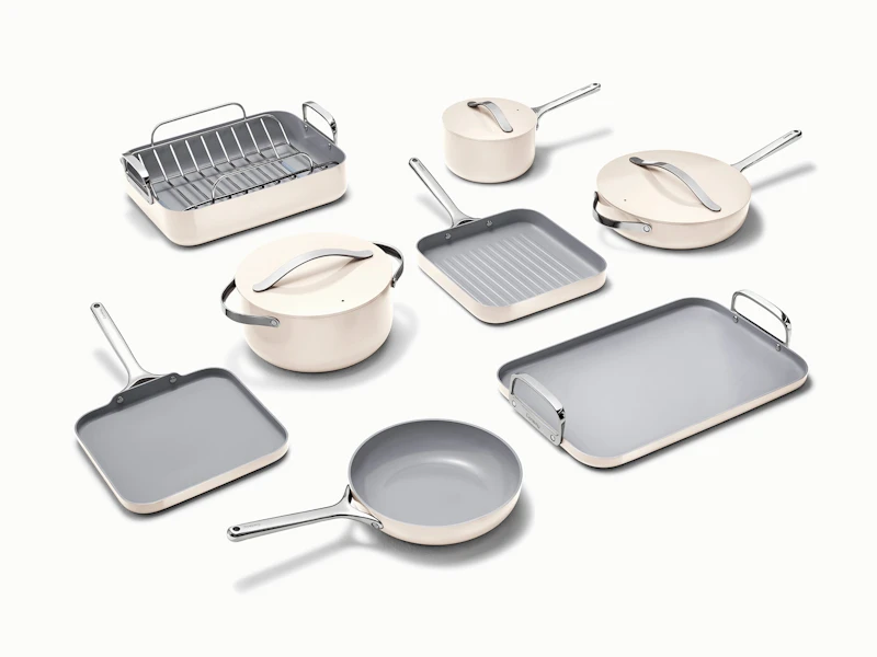 Ceramic-Coated Cookware Bundle | Classic Cookware + Squareware Sets ...