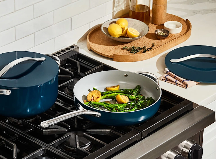 Ceramic Cookware & Minis Set | Nonstick Pots & Pans Set | Non-Toxic ...