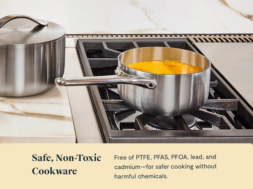 Small Stainless Mini Sauce Pan With Lid | Caraway