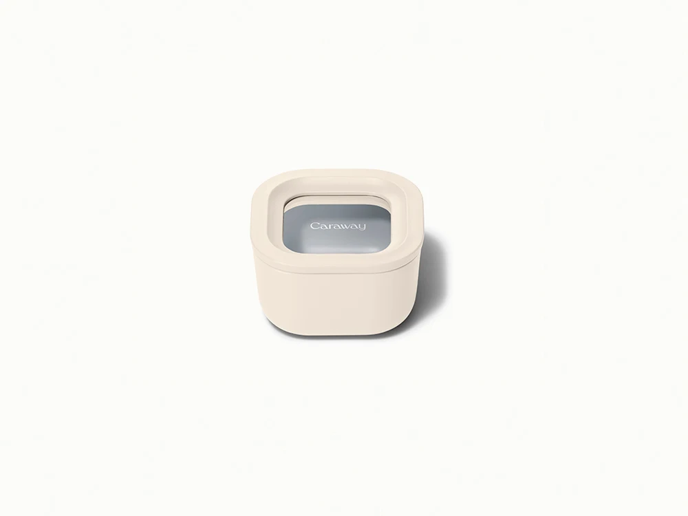 Large Glass Container | Ceramic-Coated Food Storage Container | Caraway