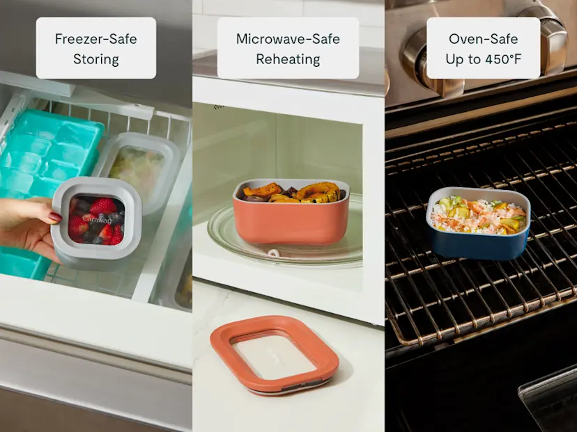 Mini Food Storage Set | Glass Food Storage Containers with Lids | Caraway