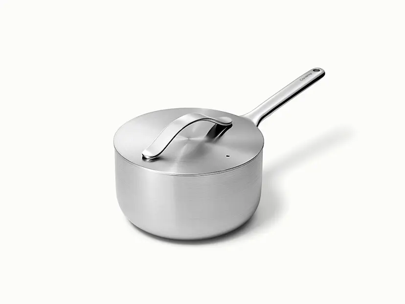 Stainless Steel Sauce Pan with Lid | Caraway