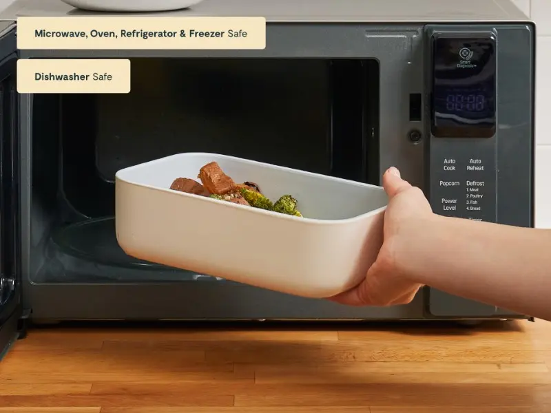 Ceramic-Coated Medium Food Storage Container | BPA-Free | Caraway