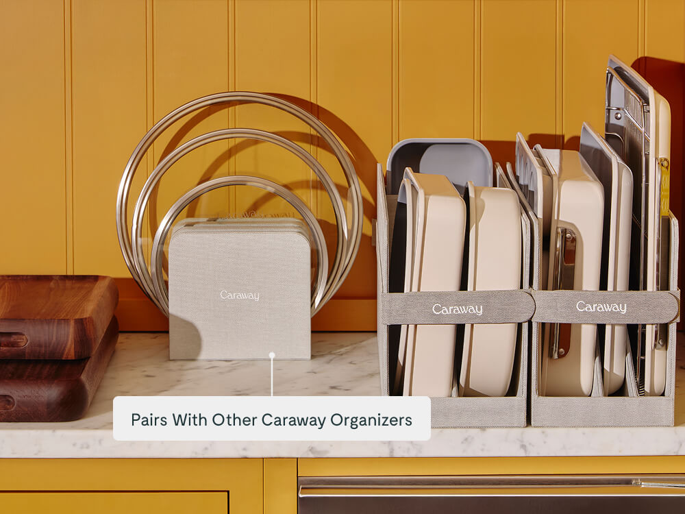 Mixing Bowl Lid Organizer | Keep Your Kitchen Tidy | Caraway