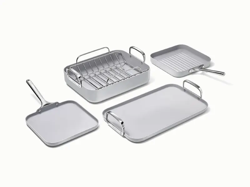 Squareware Set | 7-Piece Square Cookware | Caraway