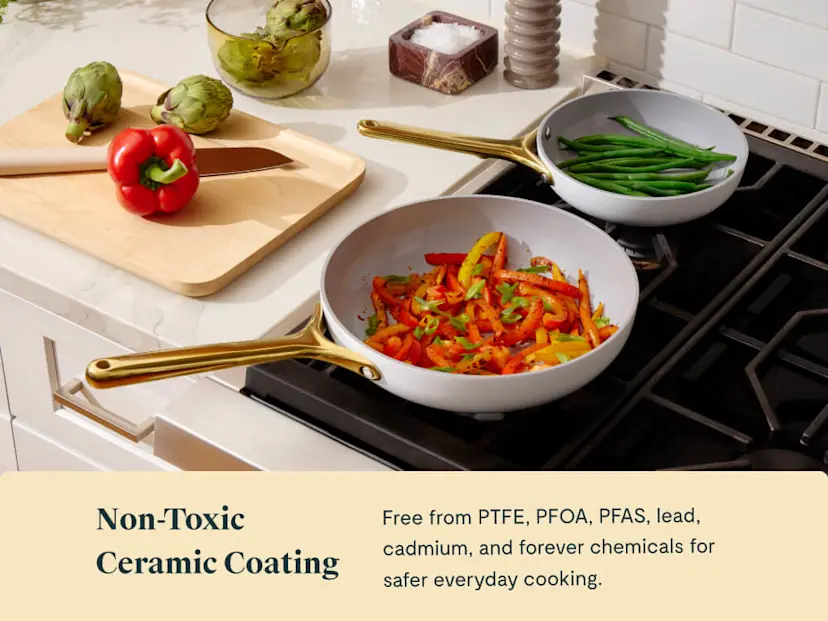 Ceramic Fry Pan Trio | Non-Toxic Coating for Frying | Non-Stick Coating ...