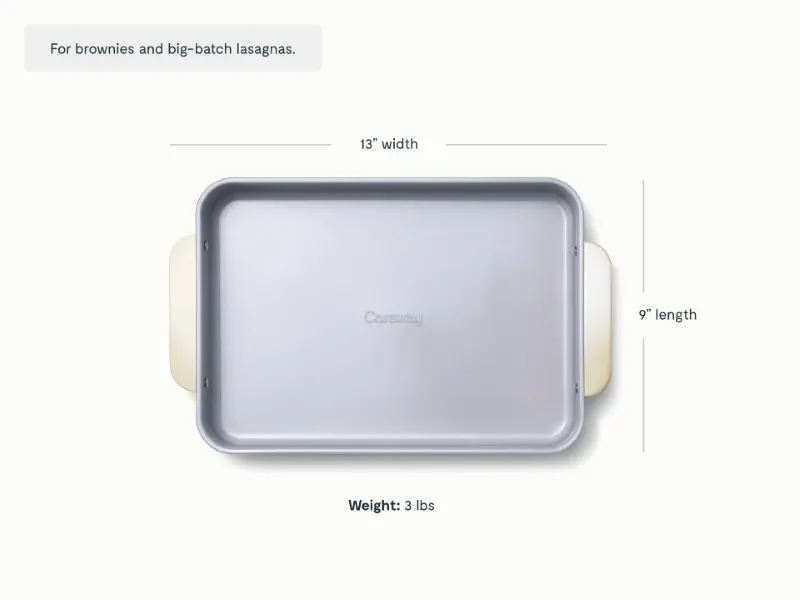 Rectangle Pan Trio | Ceramic Non-Stick & Non-Toxic | Caraway