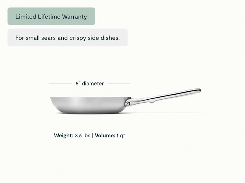 Stainless Steel Small Fry Pan | Caraway