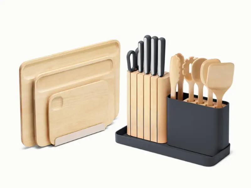 Prep & Boards Set | Non-toxic Knife, Utensil & Cutting Boards | Caraway