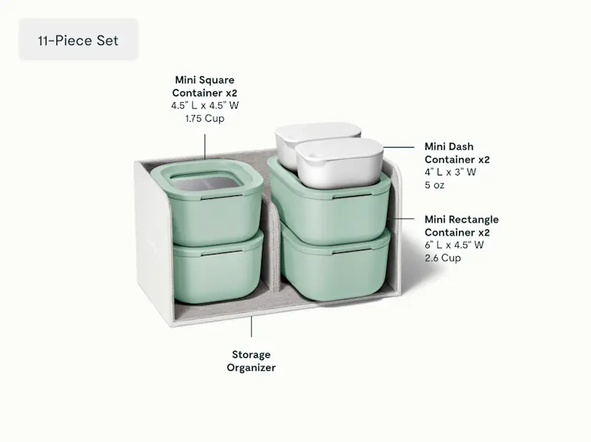 Mini Food Storage Set | Glass Food Storage Containers with Lids | Caraway