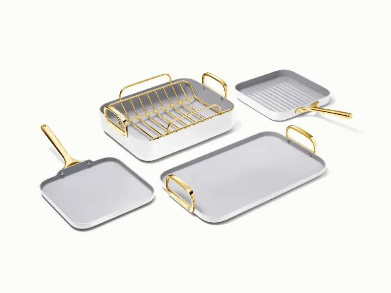 Squareware Set | 7-Piece Square Cookware | Caraway