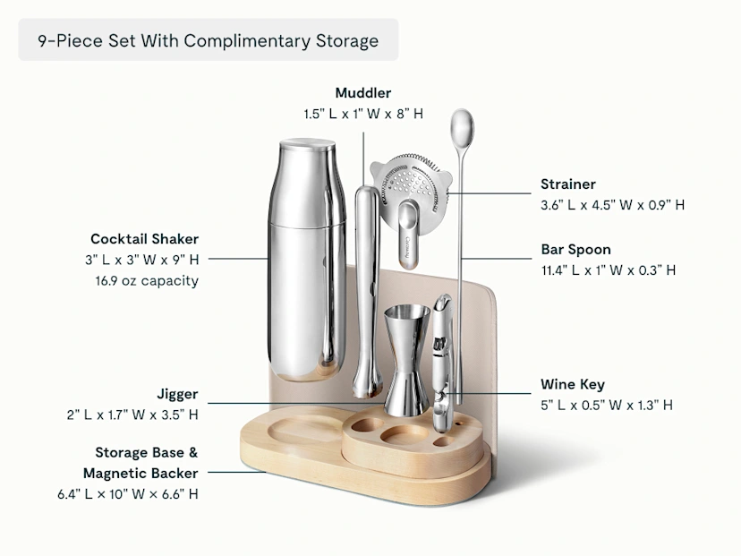 Bar Set | Complete Barware and Mixology Set | Caraway