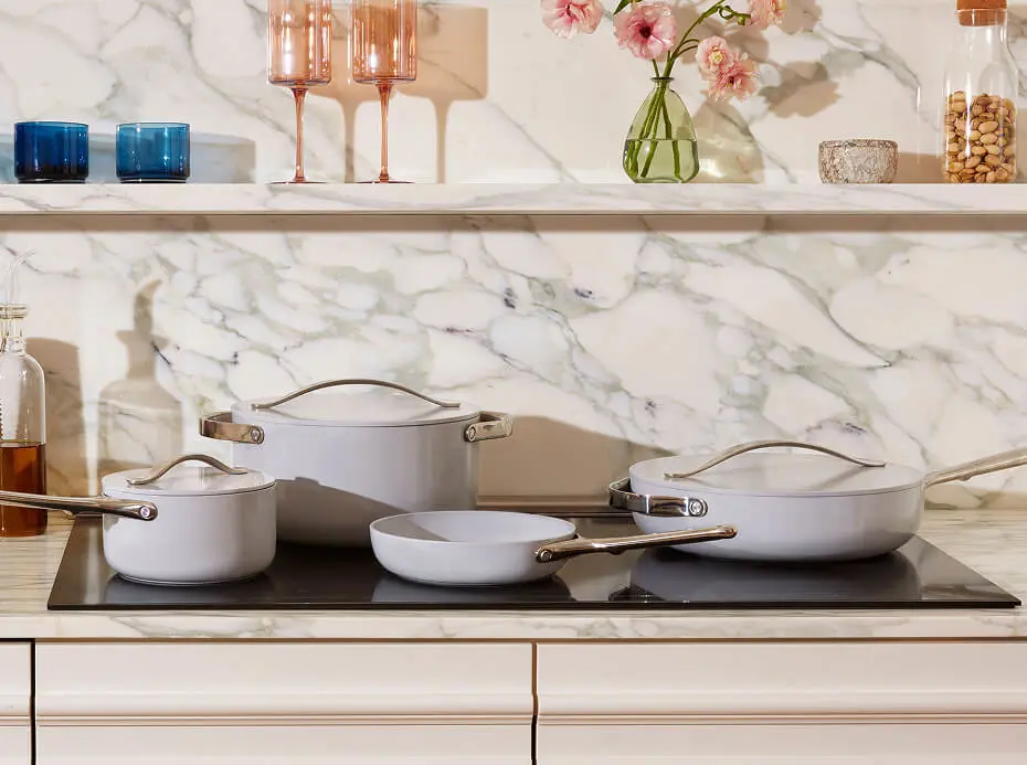 Ceramic Sauce Pan | Non-Stick Sauce Pan with Lid | Caraway