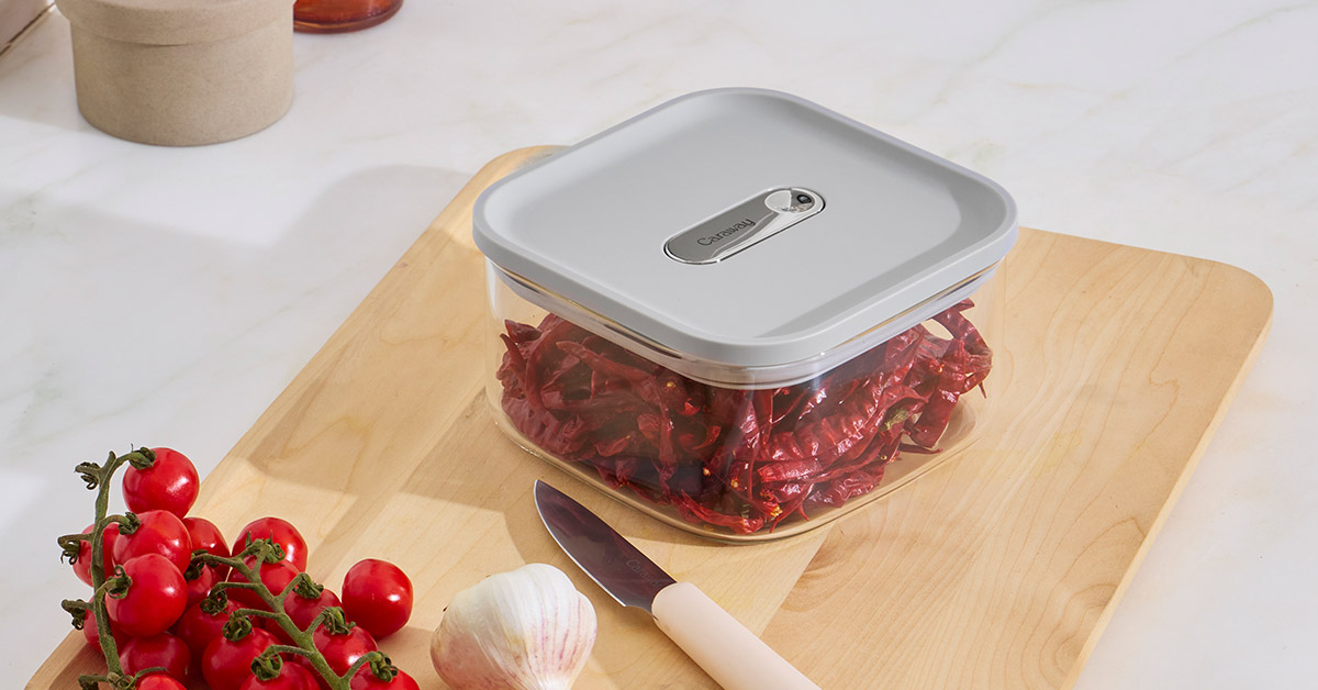 Small Glass Airtight Container | Non-Toxic & BPA-Free | Caraway