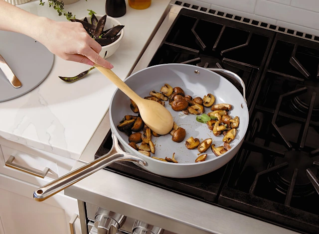 Ceramic Sauce Pan | Non-Stick Sauce Pan with Lid | Caraway