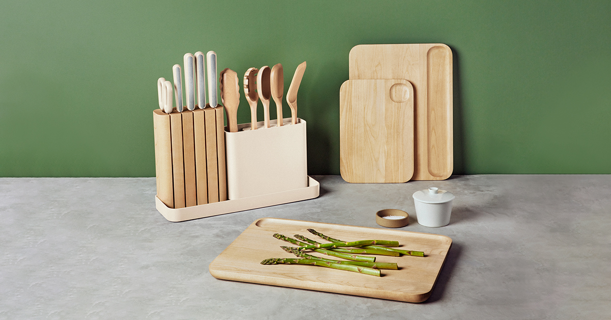 Prep & Boards Set | Non-toxic Knife, Utensil & Cutting Boards | Caraway