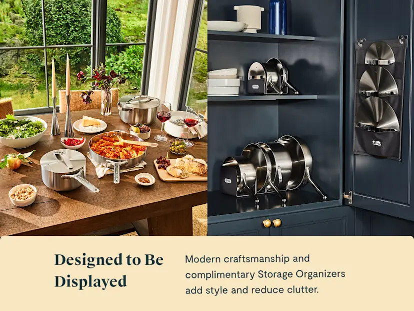 Non Toxic Stainless Steel Cookware | 16-Piece Pots & Pans Set | Caraway