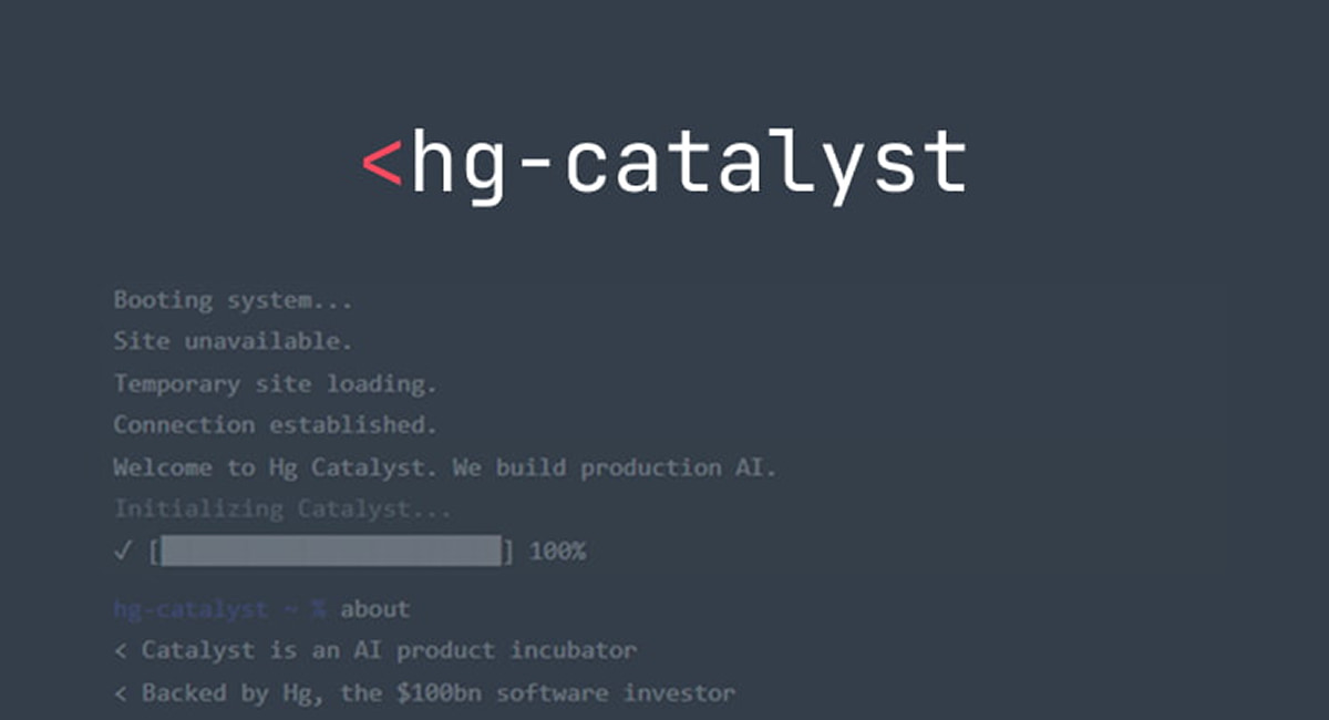 Hg launches Catalyst: a new AI incubator | Hg