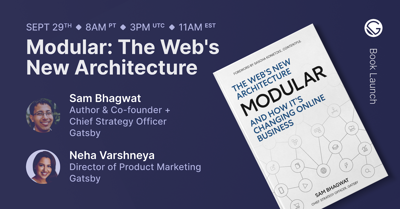 Book Launch | Modular: The Web's New Architecture | Gatsby