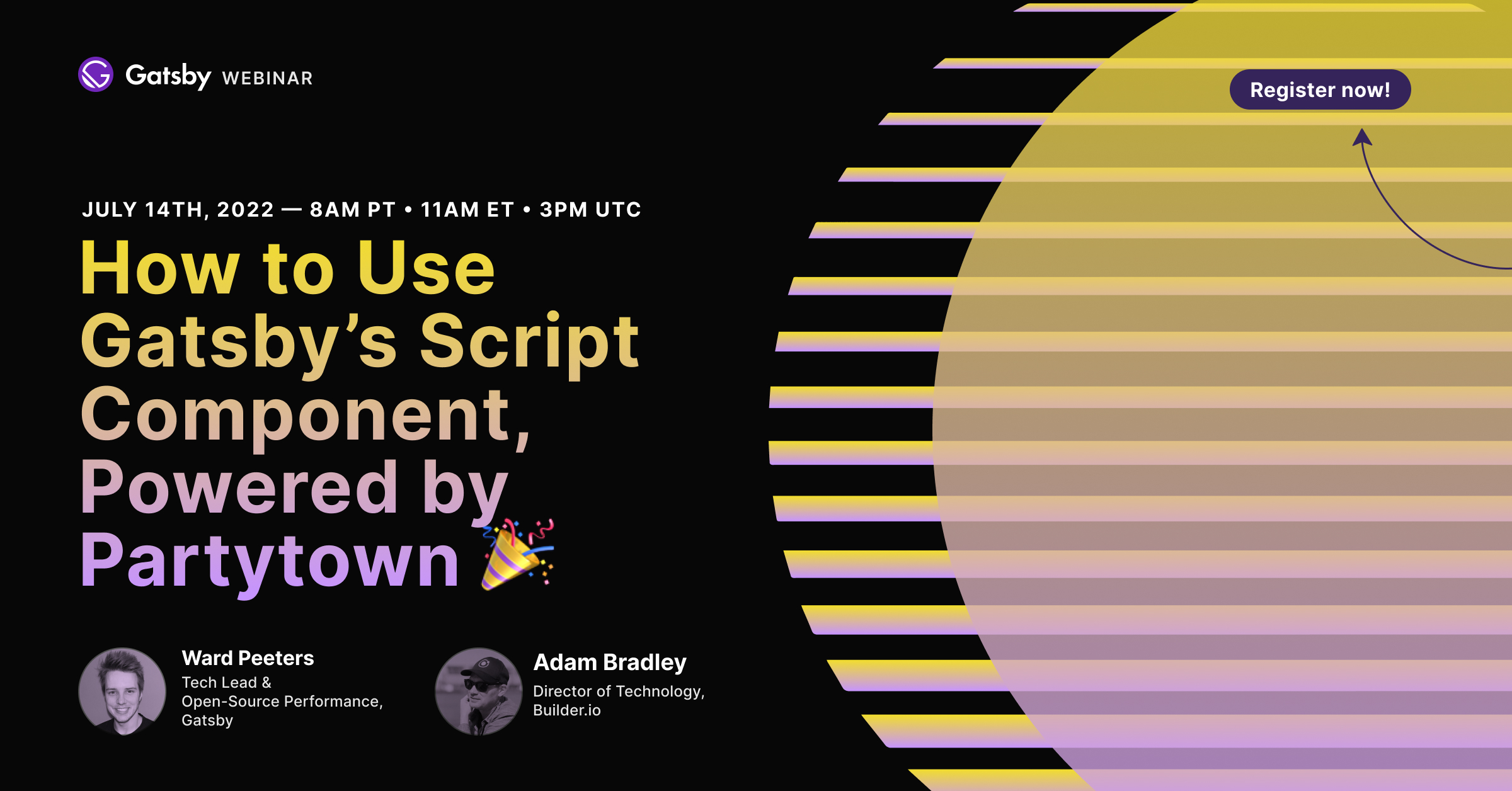 Webinar | How to Use Gatsby’s Script Component, Powered by Partytown 🎉 | Gatsby