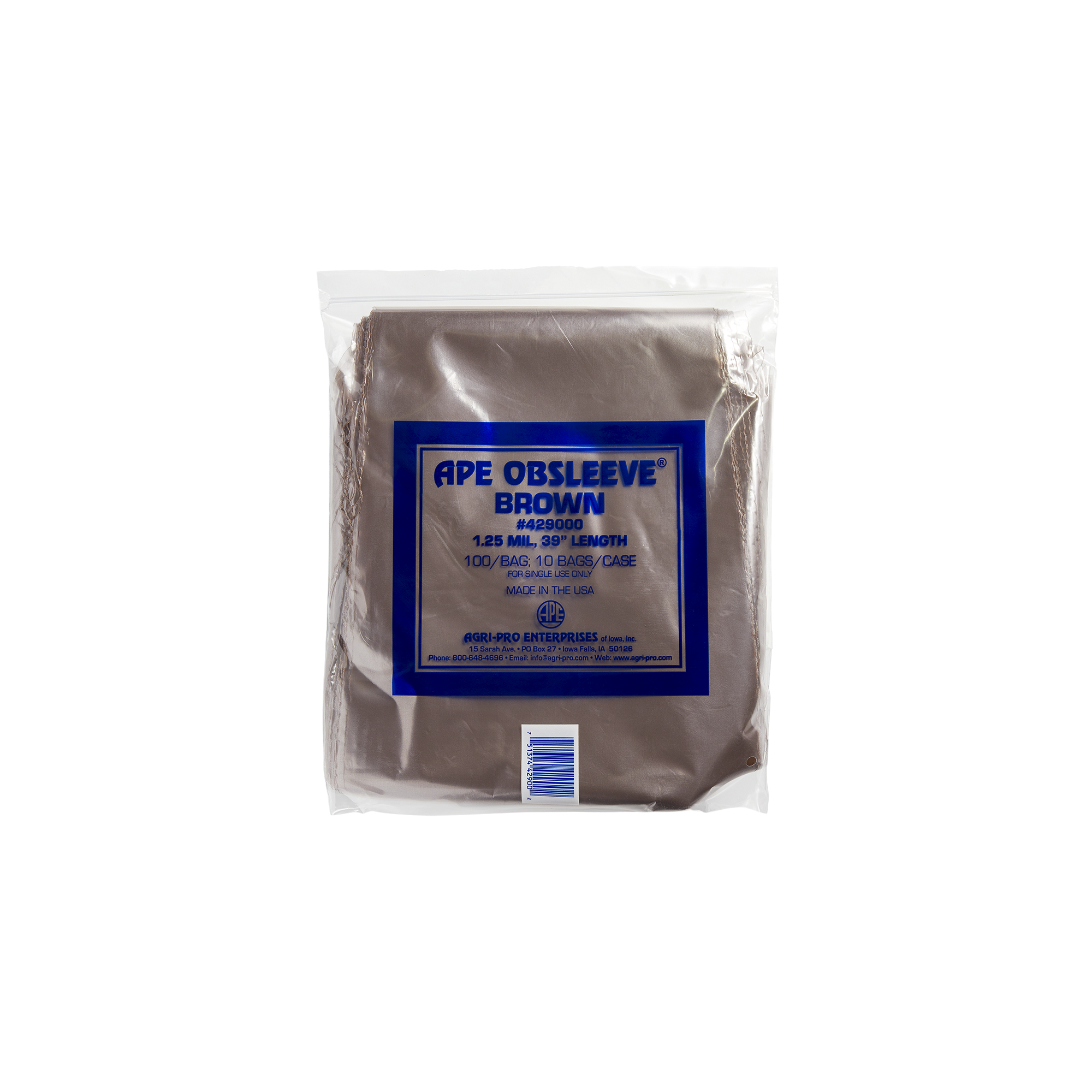 APE OBSLEEVE®, 1.25mil, 39" Length, 100 Count | FBN