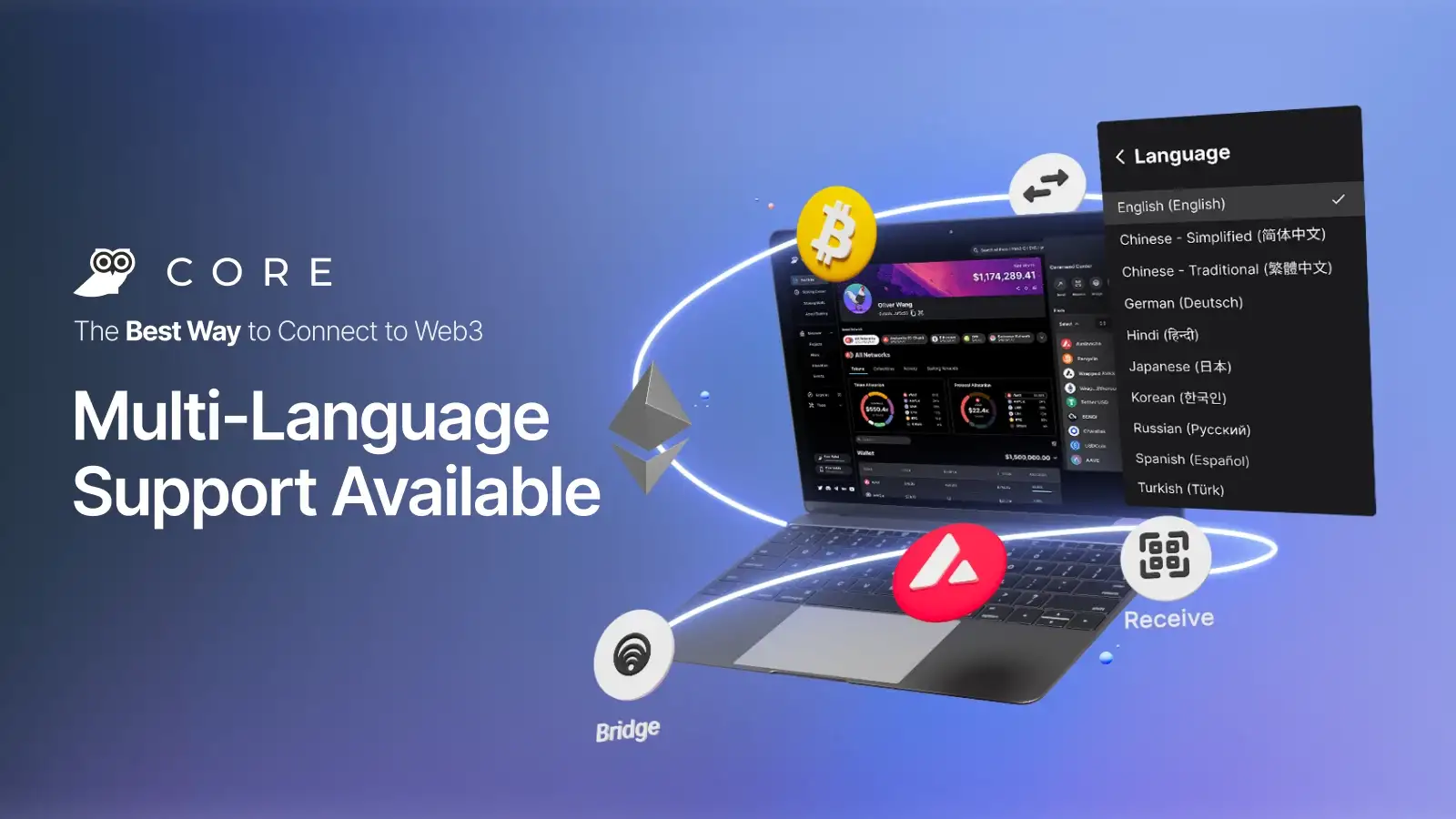 Core Adds Multi-Language Support, Bringing a Better Web3 Experience to More Users | Avax.network