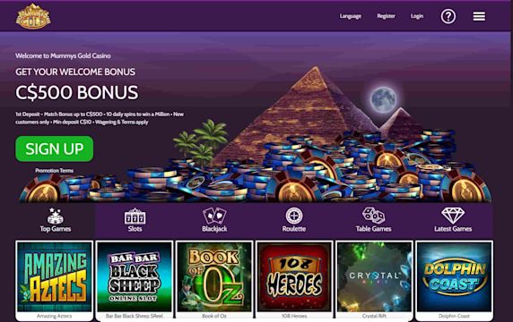 Mummys Gold Casino Review 2024 - $500 Bonus 🏅
