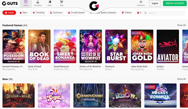 Guts Online Casino Review ⭐ Bonus up to NZ$1,500 (2024)