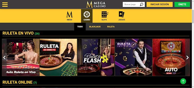 Reseña de Mega Casino 2024 | 10€ Bono Sin Depósito ⭐