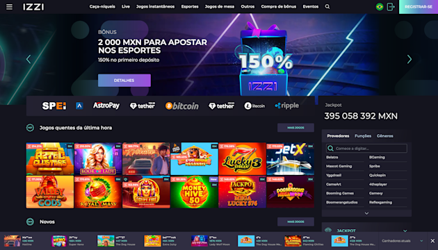 Revisão Izzi Casino 2024 | Dobre o 1.º depósito até R$ 1,500