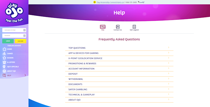 PlayOJO Casino Ontario Review 2024 - Play now in ON