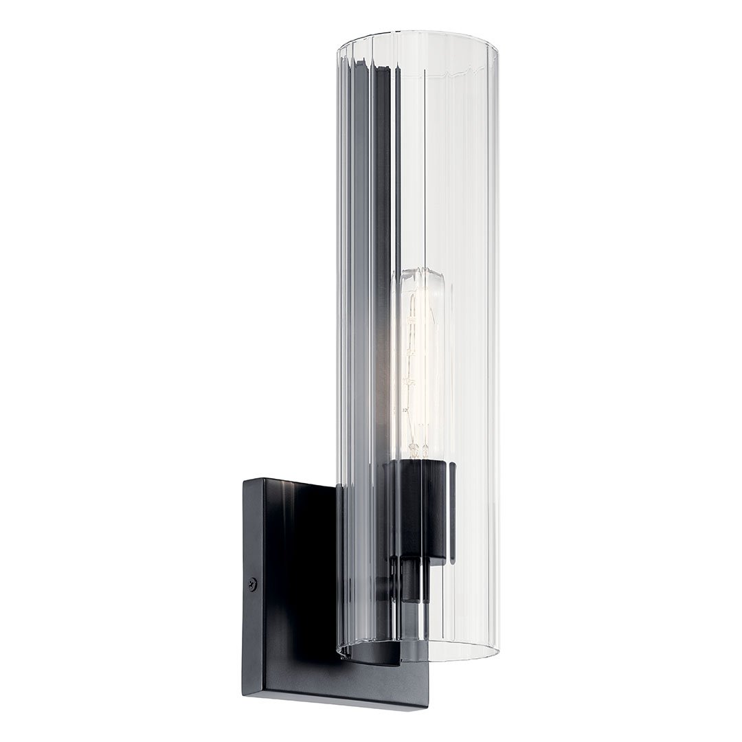 Jemsa 14" 1 Light Wall Sconce in Black | Kichler Lighting