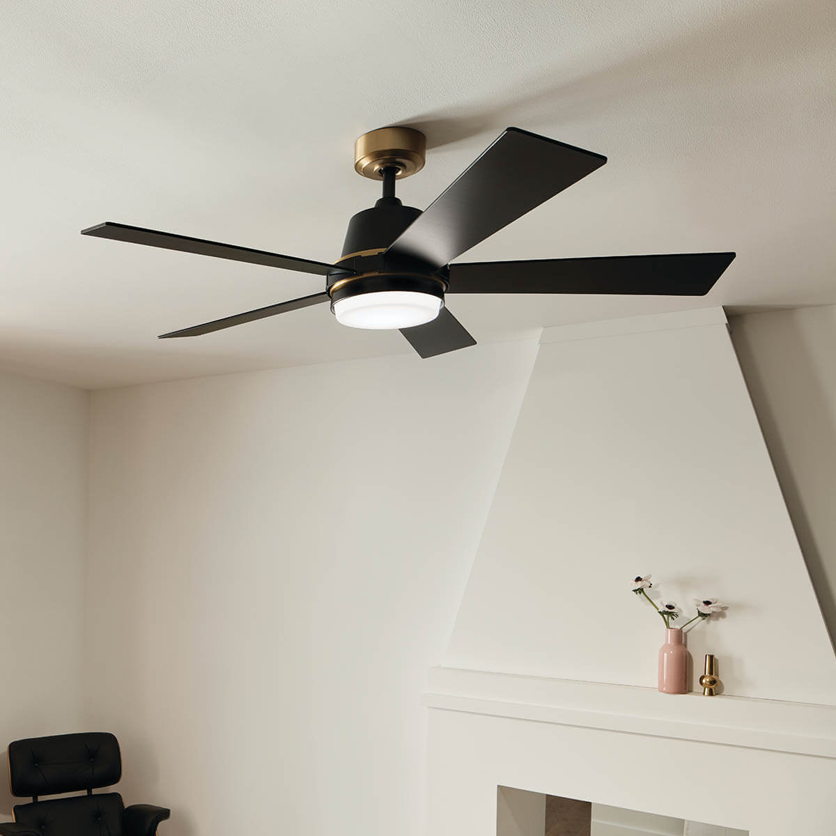 Grace 52" Ceiling Fan Satin Black | Kichler Lighting