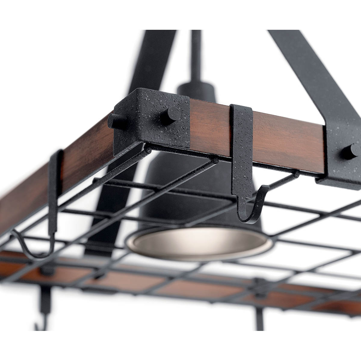 Lighted Pot Racks Hanging | Shelly Lighting