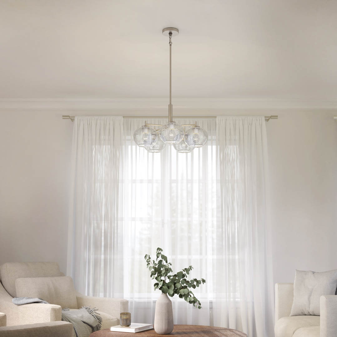 Anamaya 5 Light Chandelier Brushed Nickel | Kichler Lighting