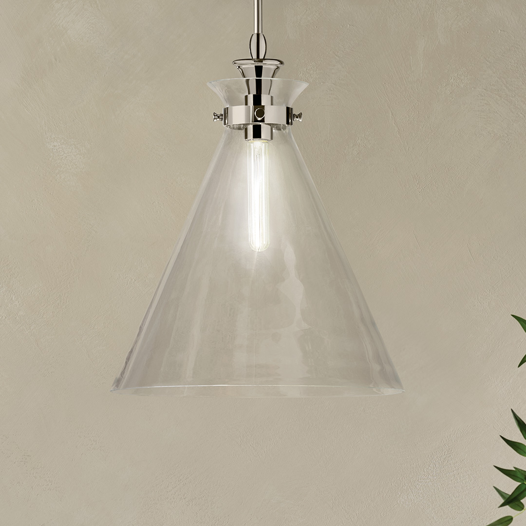 Laria 16" 1 Light Pendant in Nickel | Kichler Lighting