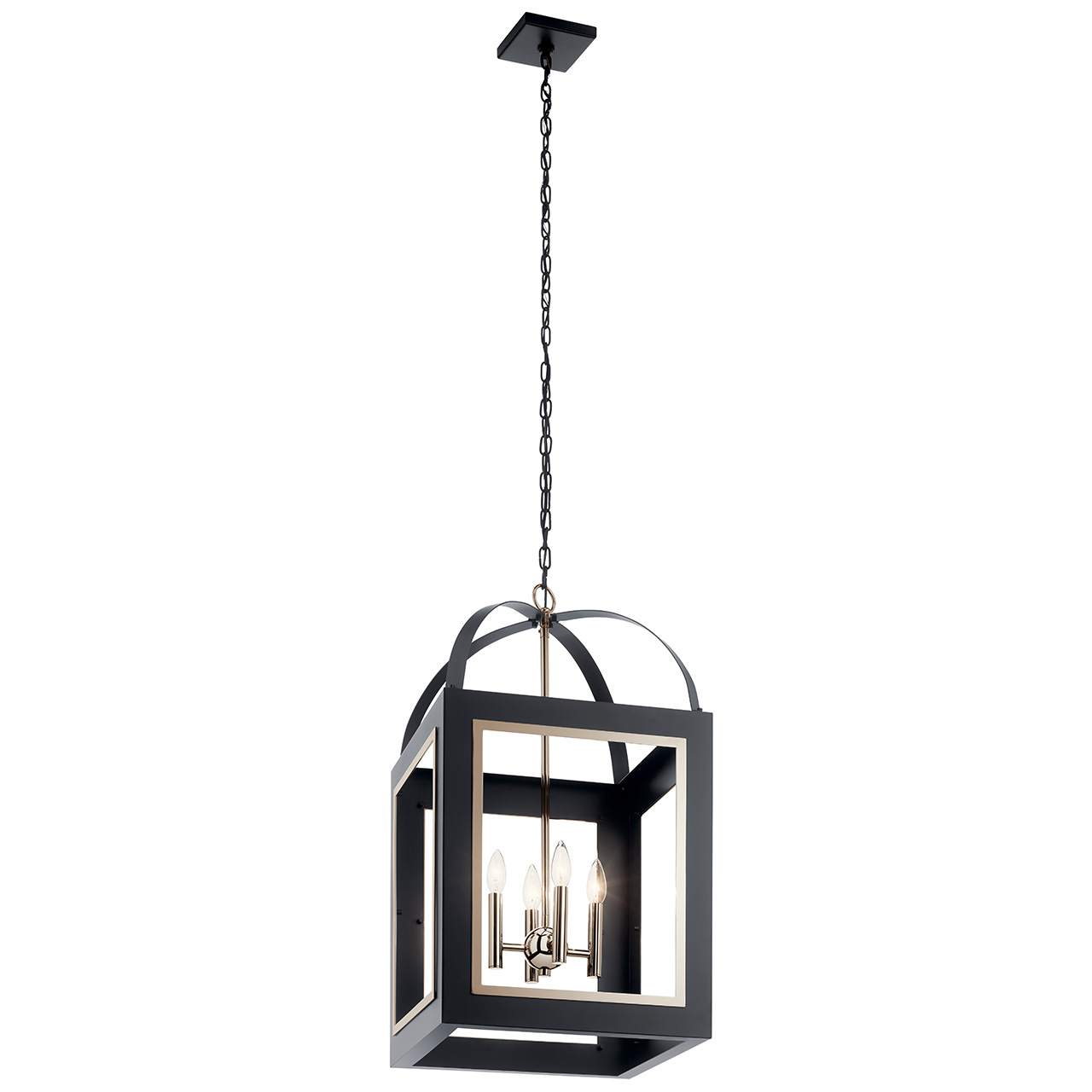 Vath™ 16" 4 Light Foyer Pendant Black | Kichler Lighting