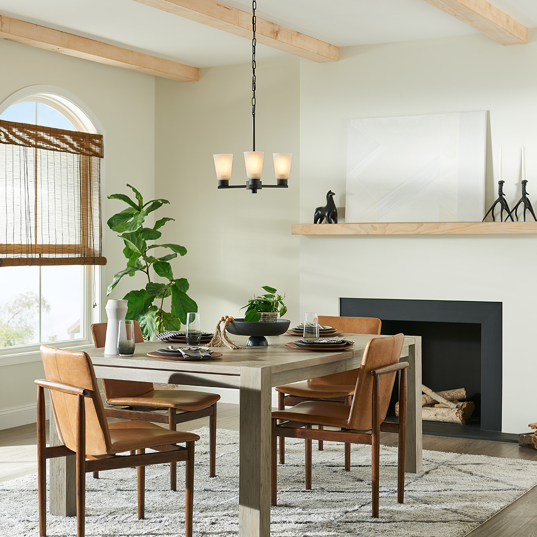 Stamos 18" 3 Light Chandelier Olde Bronze | Kichler Lighting