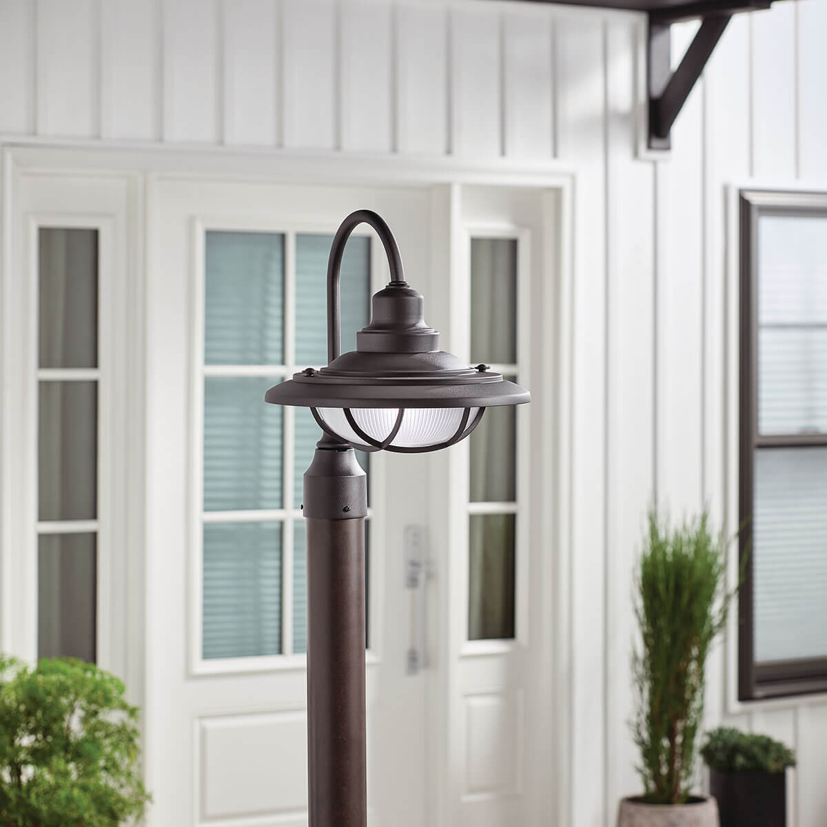 Harvest Ridge 1 Light Post Light Black | Kichler Lighting