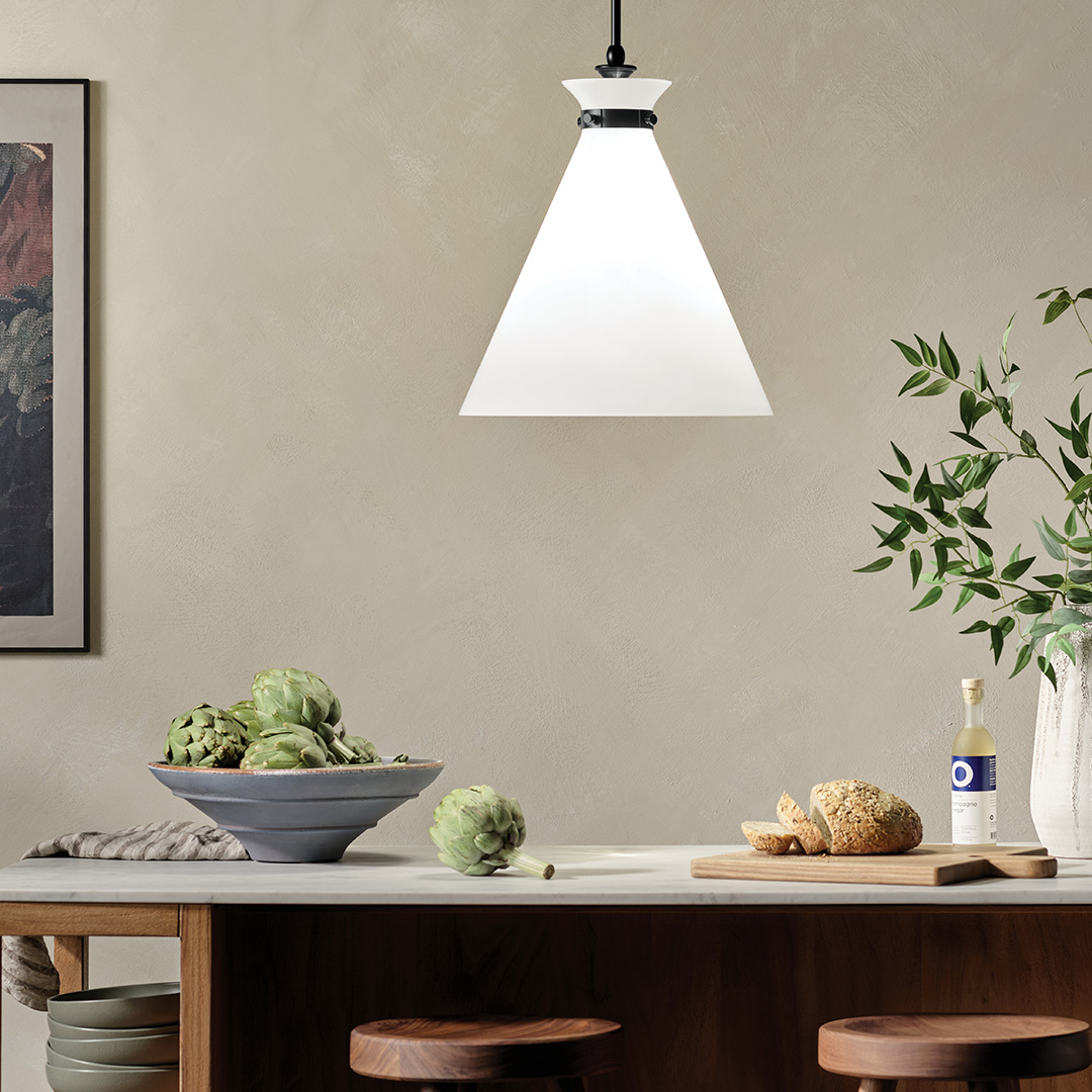 Laria 16 inch 1 Light Pendant in Black | Kichler Lighting