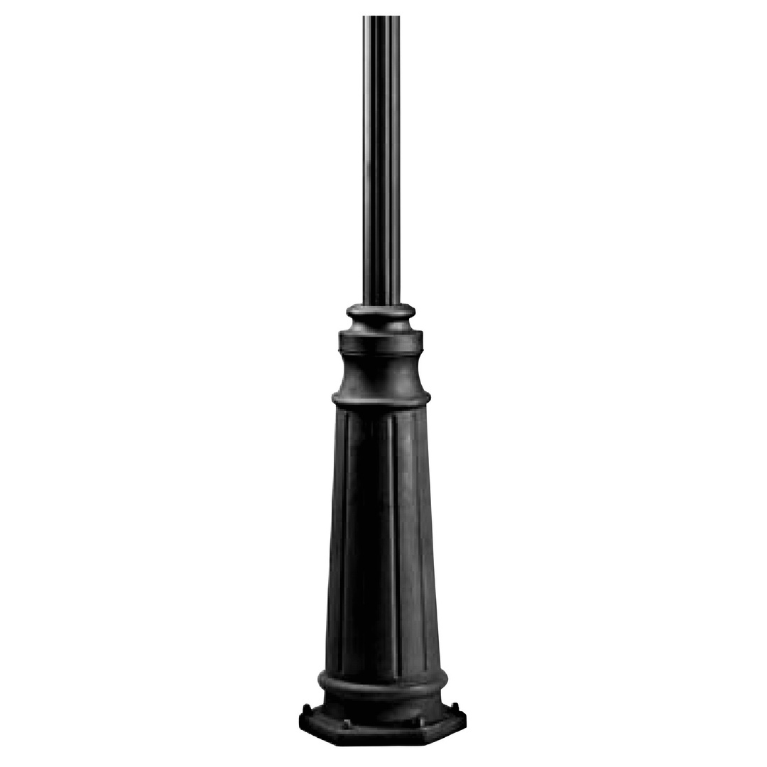 3" x 96" Cast Aluminum Post Black | Kichler Lighting
