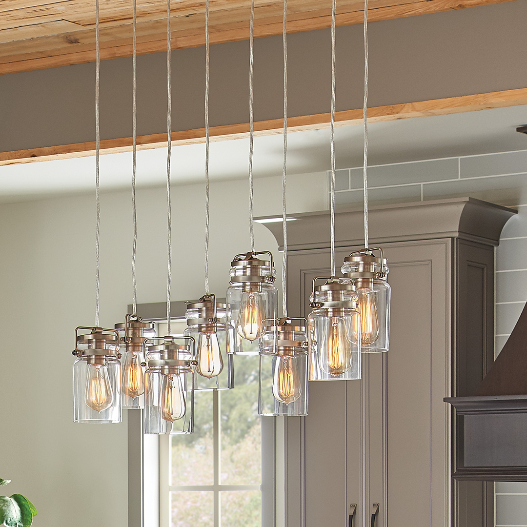 Brinley 25.5" Linear Chandelier Nickel | Kichler Lighting