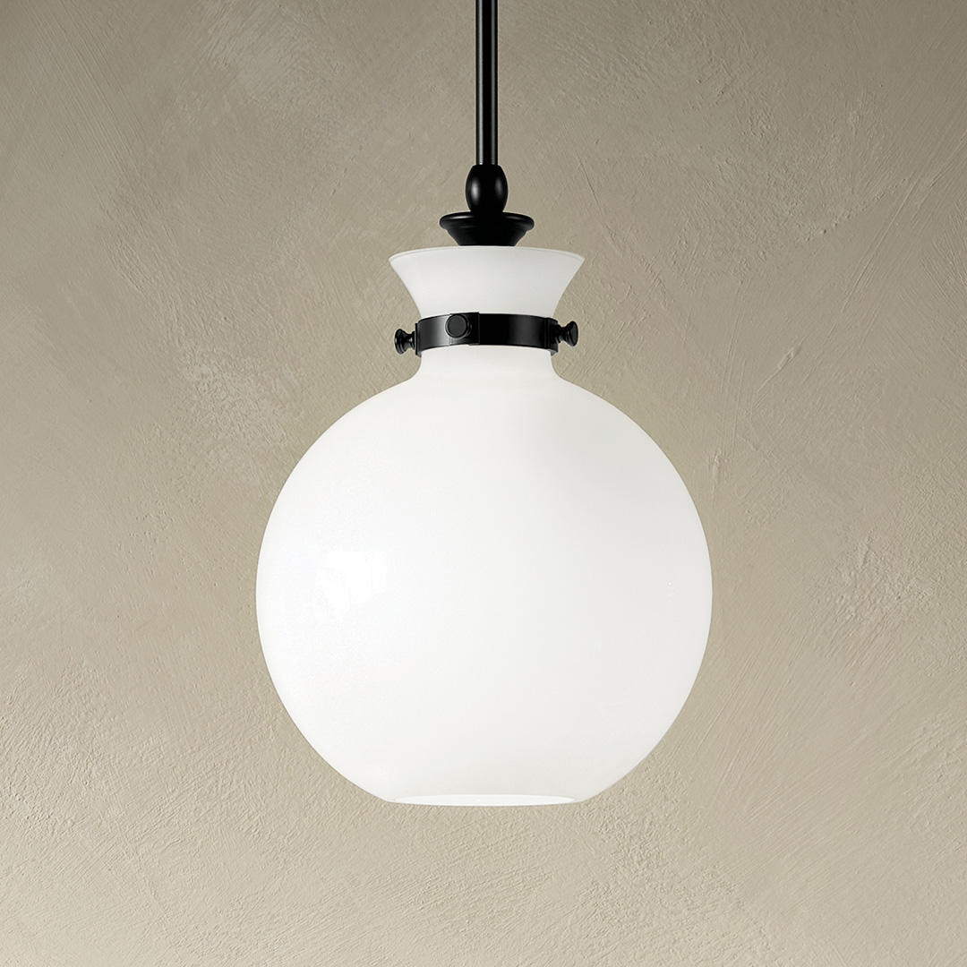 Laria 10.25" 1 Light Pendant Black | Kichler Lighting