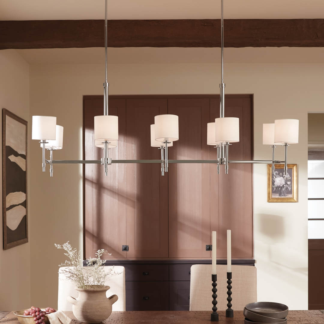 Ali 56.5" Linear Chandelier Nickel | Kichler Lighting