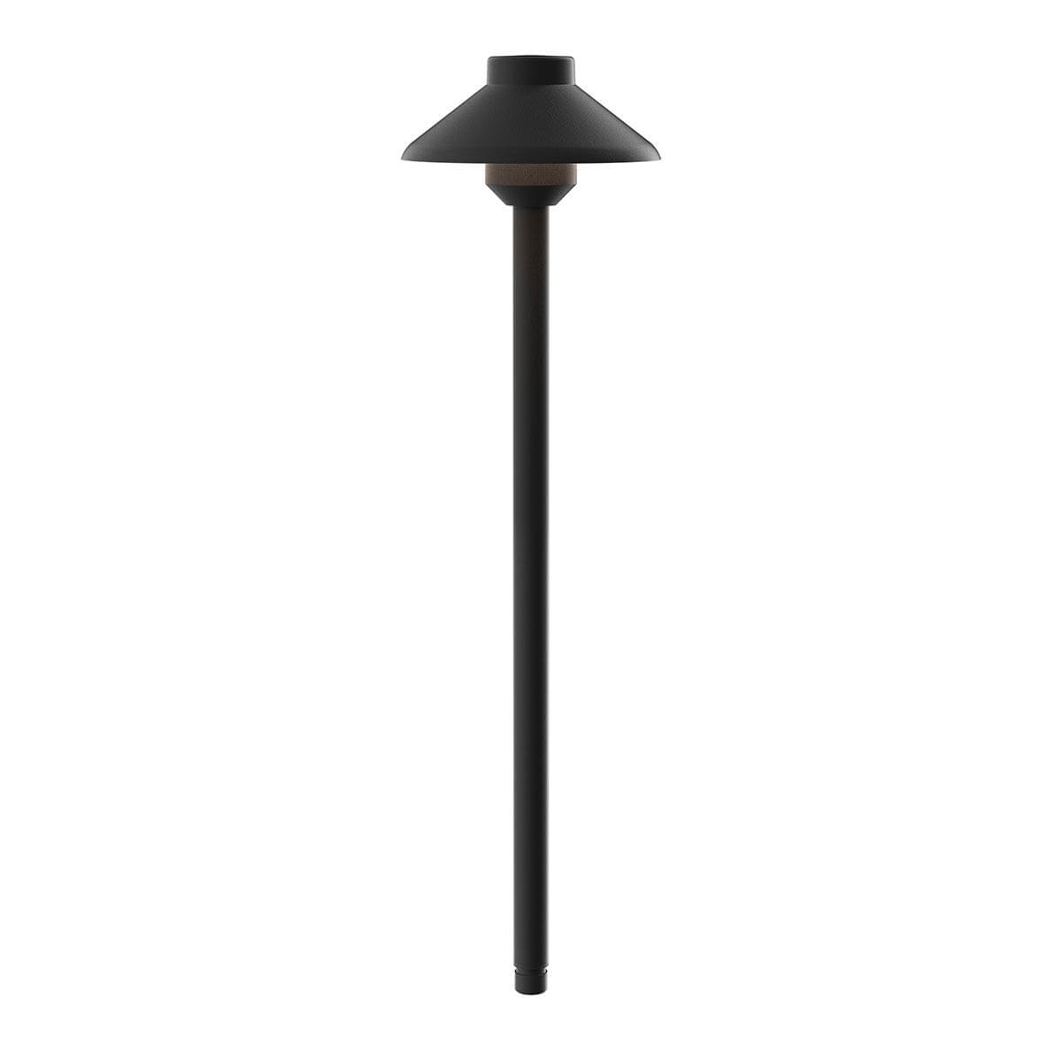 12V Stepped Dome 3000K Path Light Black | Kichler Lighting