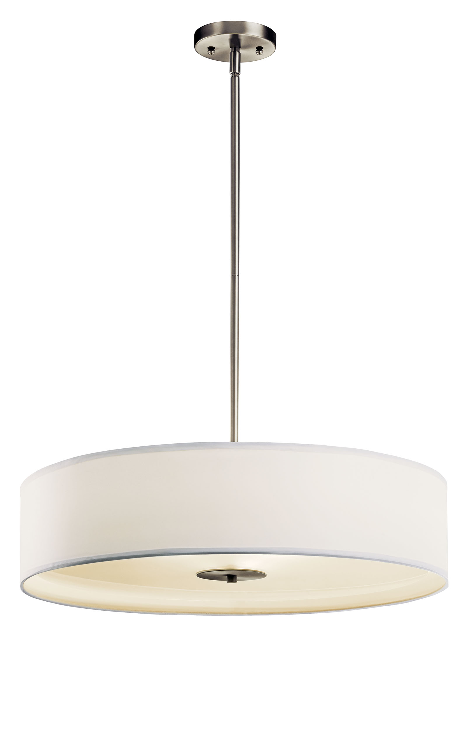 24" 3 Light Convertible Pendant Nickel | Kichler Lighting